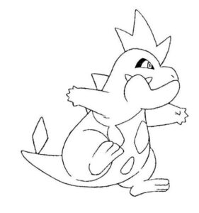 Dibujo pokemon para colorear de Croconaw