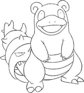 Dibujo Pokémon para colorear de Slowbro